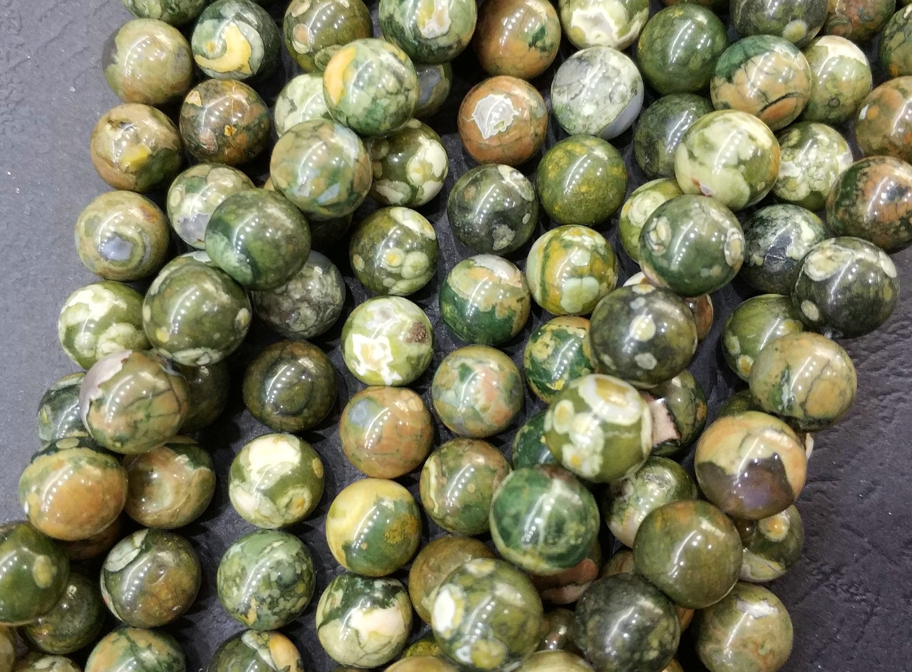 Natural Rhyolite Round Beads4mm6mm8mm10mm12mm Sage Green - Etsy