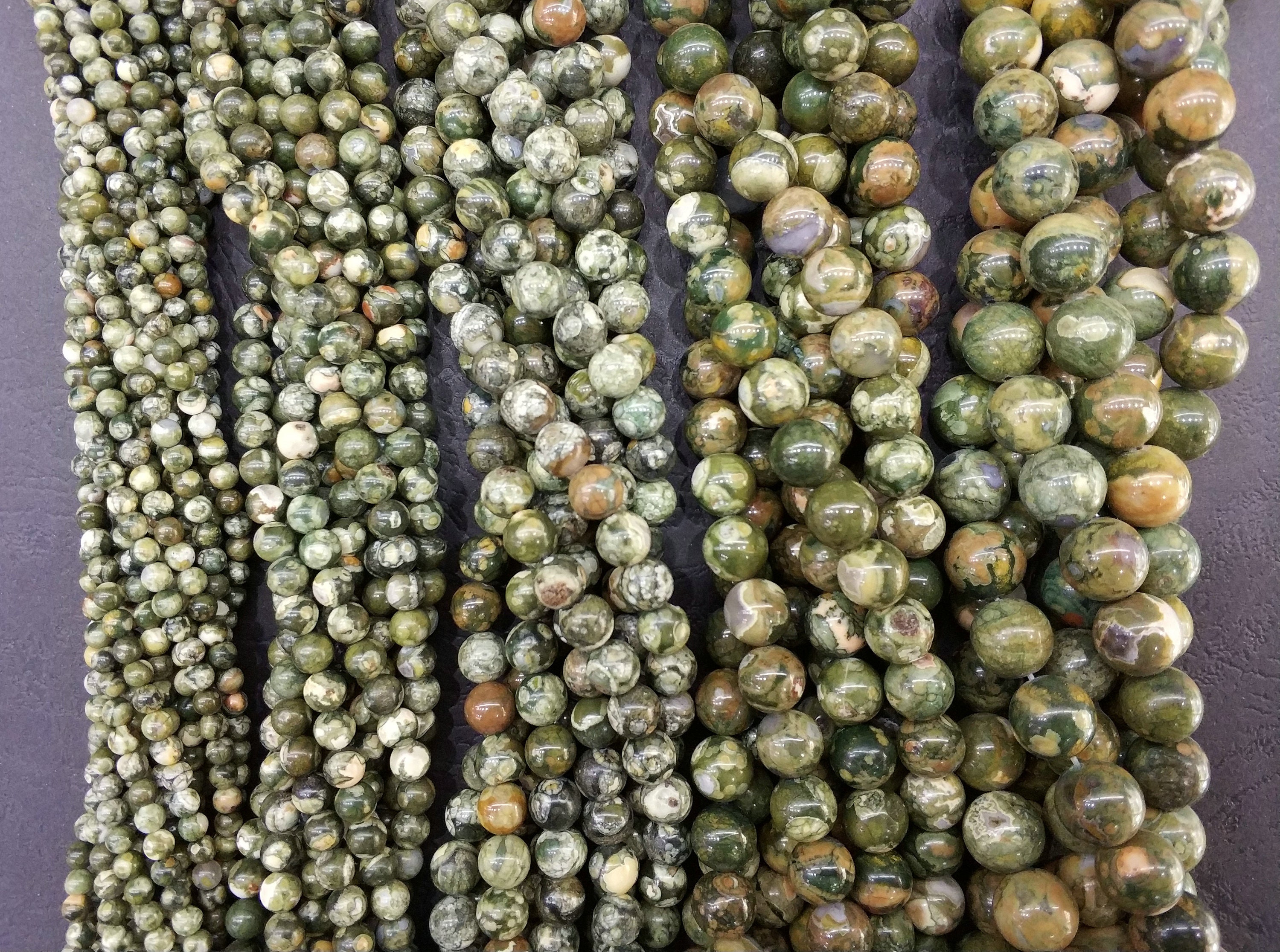 Natural Rhyolite Round Beads4mm6mm8mm10mm12mm Sage Green - Etsy