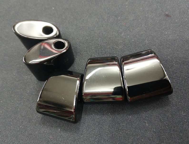 5pcs/lot- 7mm Big Hole- Trapezoid Beads 13x(13-22)x28mm-red Jasper ...