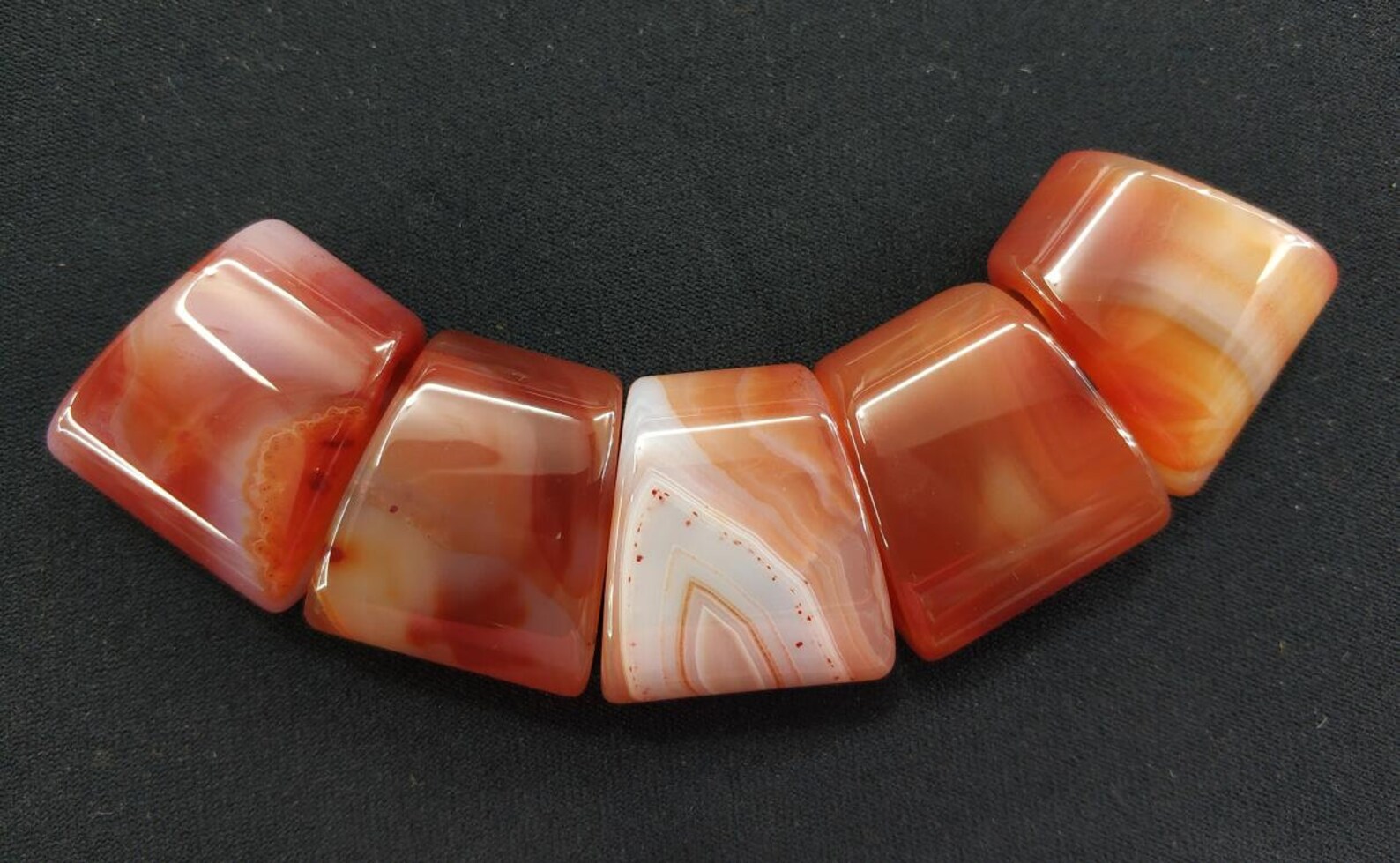 5pcs/lot 7mm Big Hole Trapezoid Beads 13x13-22x28mm-red | Etsy