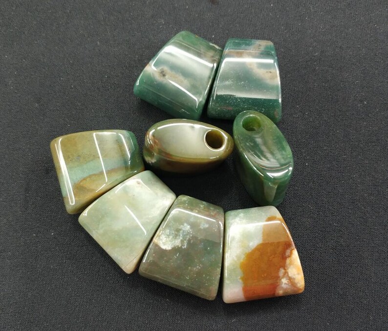 5pcs/lot 7mm Big Hole Trapezoid Beads 13x13-22x28mm-red | Etsy