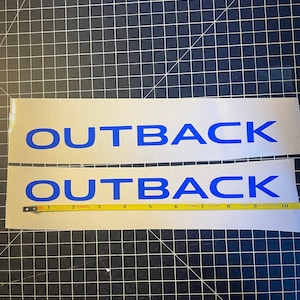 Outback Lettering (set of 2) - Etsy