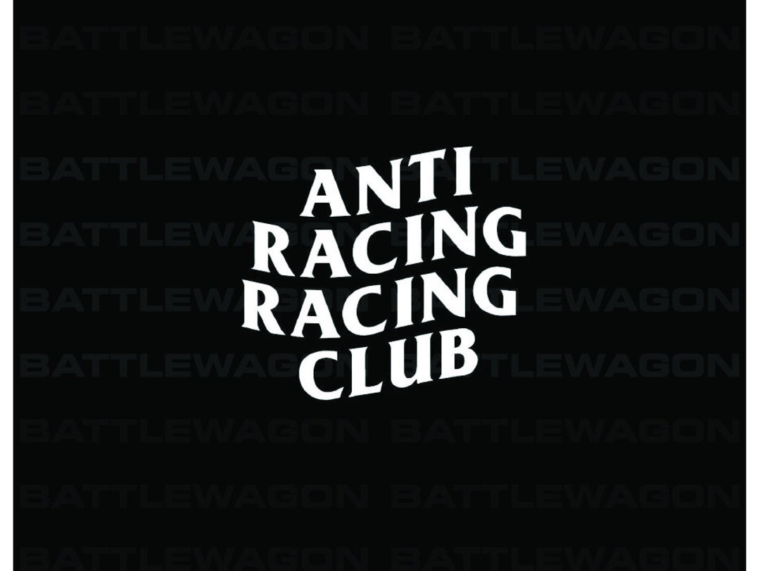 Anti Racing Racing Club Decal - Etsy
