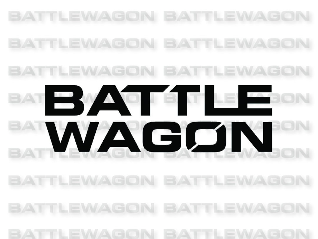 Battle Wagon Decal - Etsy