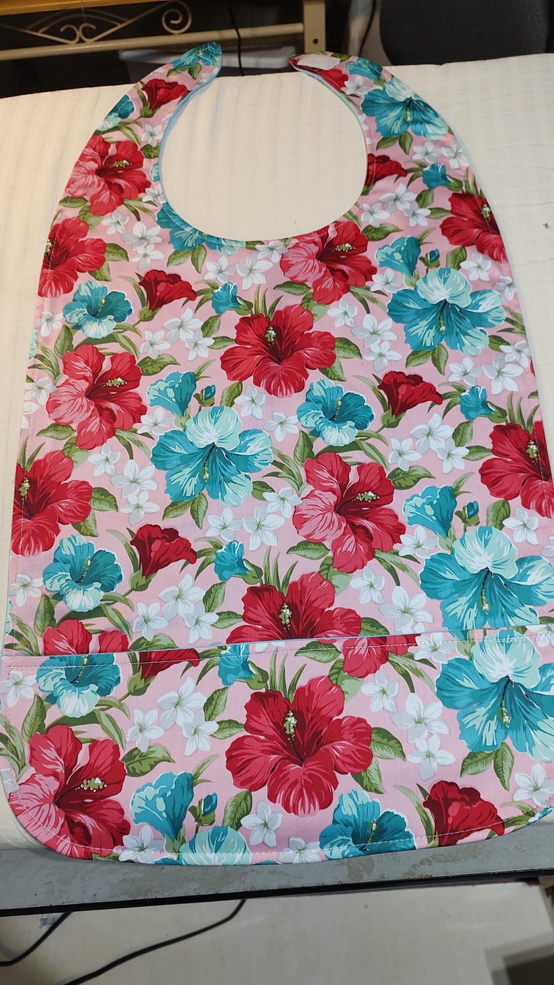 Adult Bibs- Bold Floral - Etsy