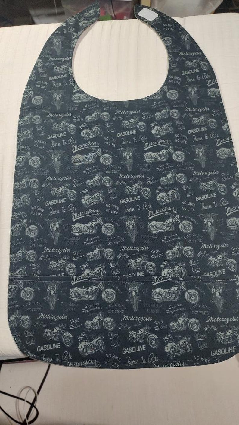 Adult Bibs- Motorcycle - Etsy