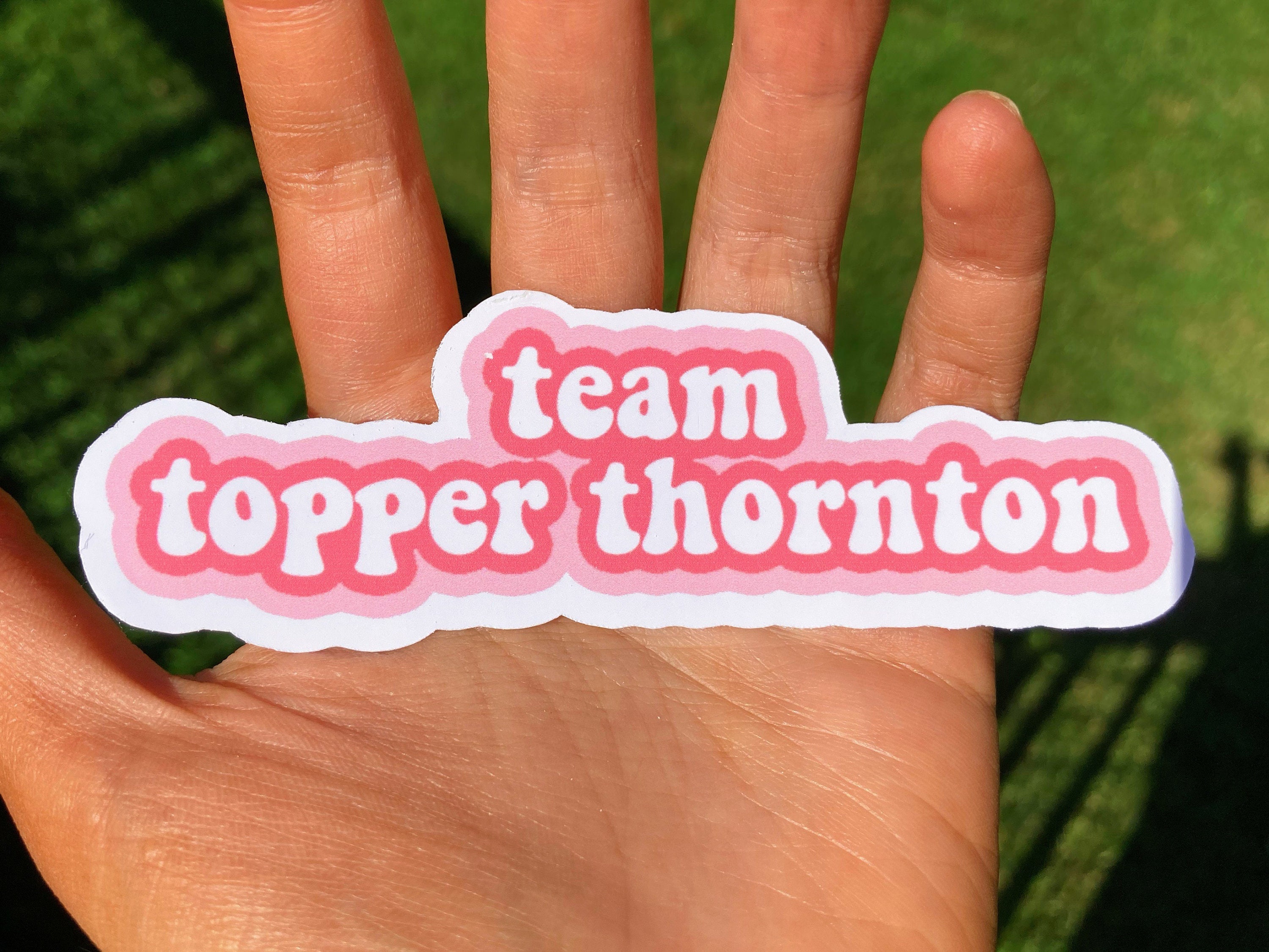 Team topper thornton sticker austin north outer banks obx | Etsy