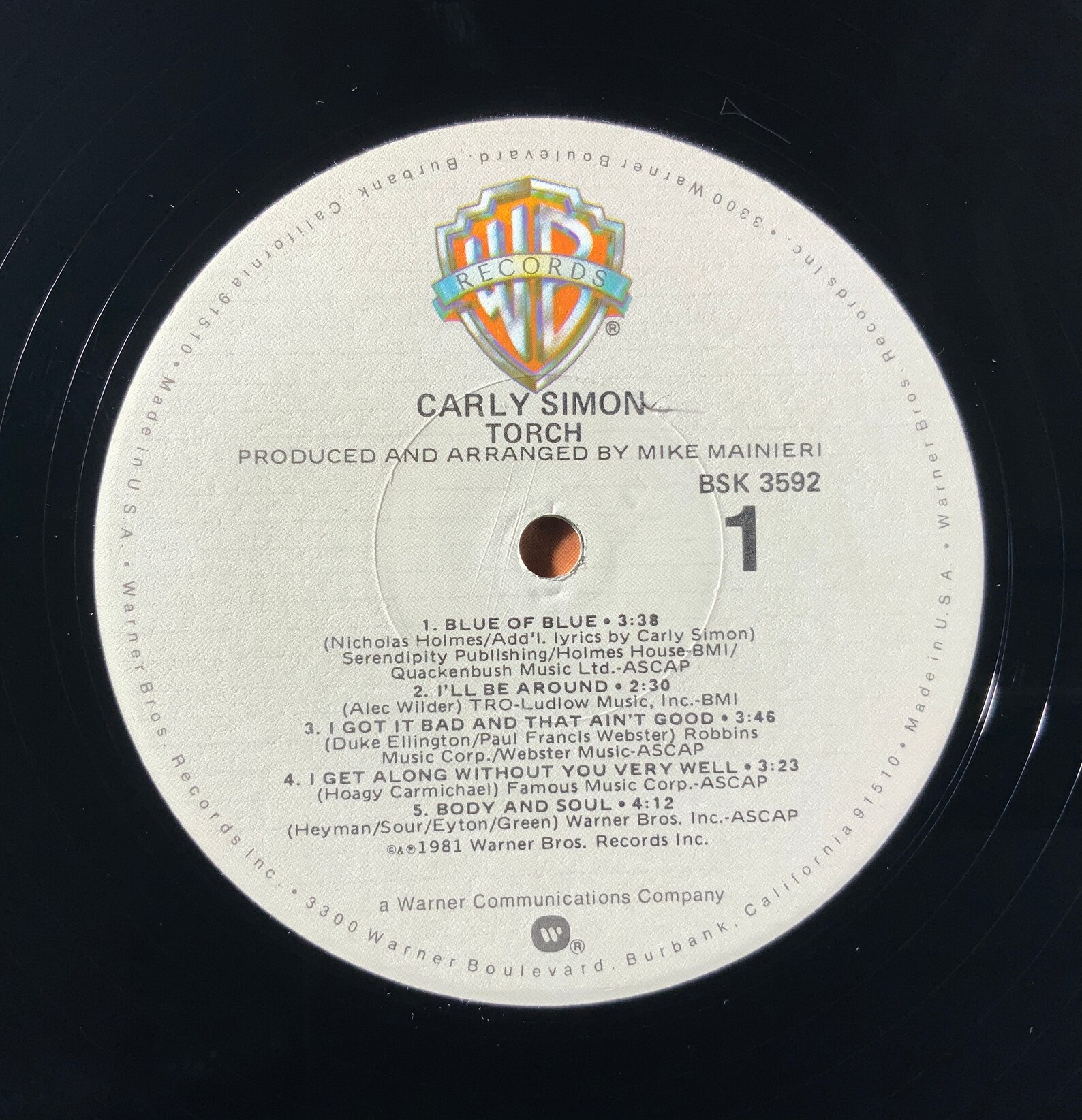 Carly Simon Torch Vinyl US Pressing 1981 - Etsy