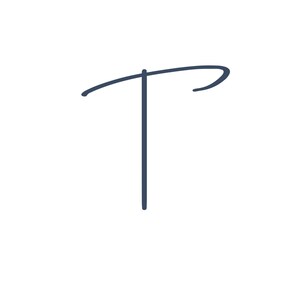 Navy Blue Letter T Printable Poster | Nursery Alphabet Art | Instant ...