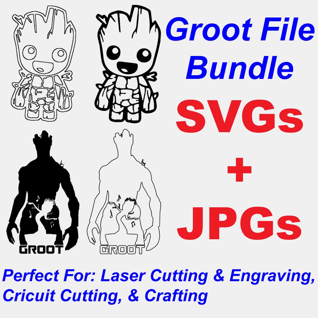 Groot SVG & JPG File Bundle - Etsy
