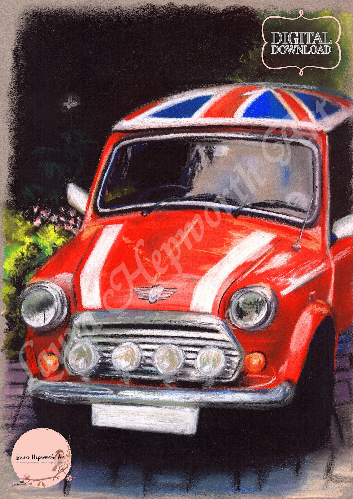 Printable Wall Art Mini Cooper Digital Download | Etsy