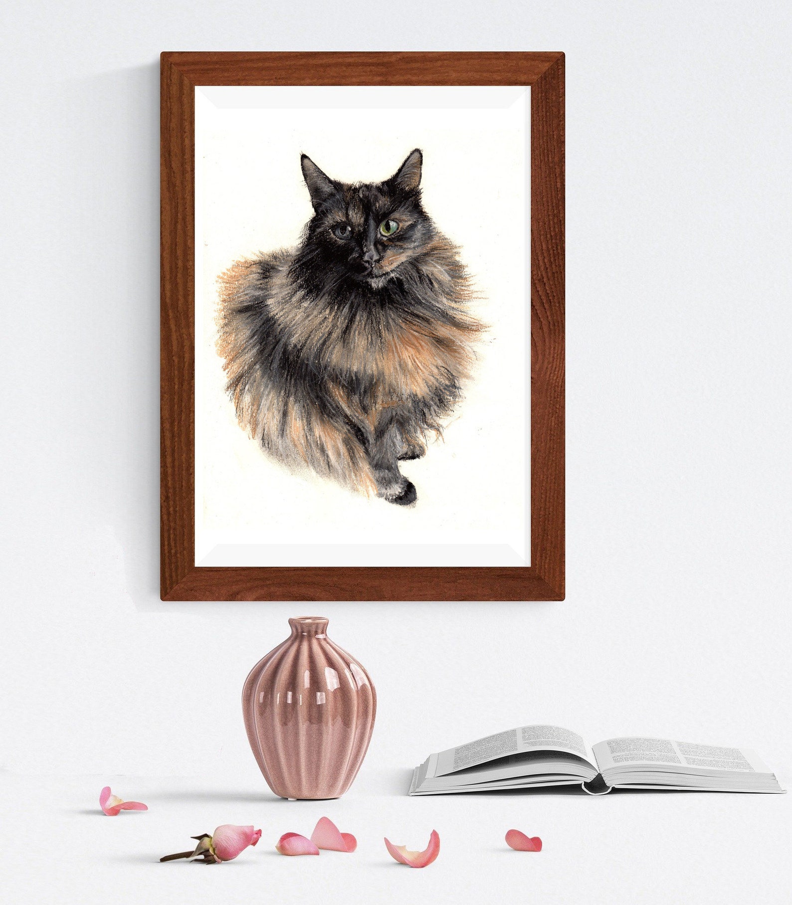 Pet Art Commission Pet Portrait Custom Cat Art Pet - Etsy