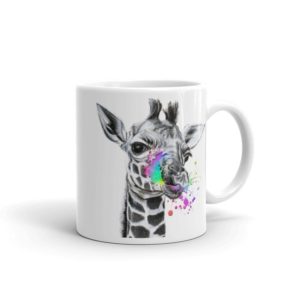 Personalized Baby Giraffe Mug Giraffe mug Animal mug mug | Etsy