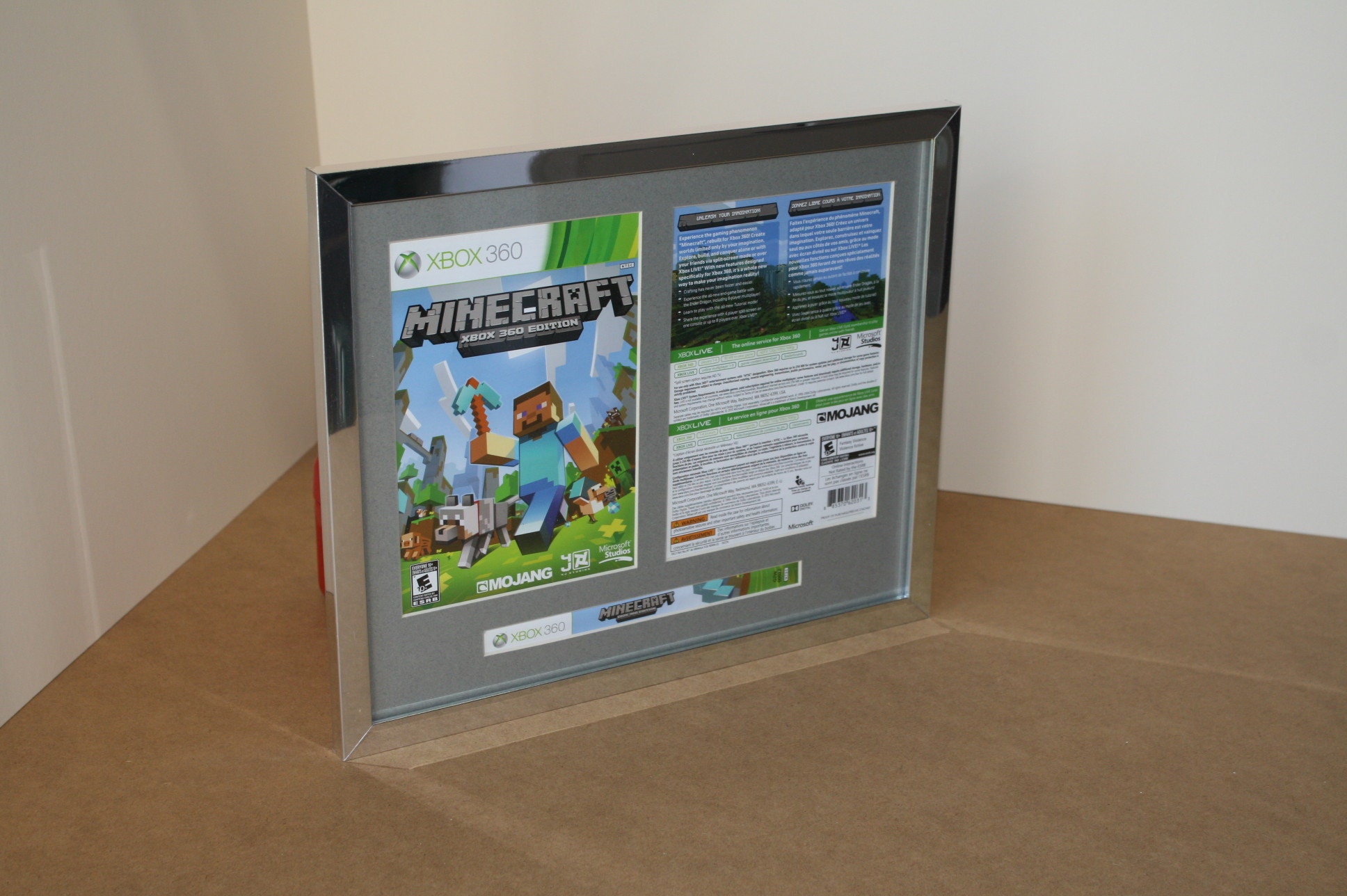 Minecraft Xbox 360 Framed Front and Back Covers and Spine. - Etsy