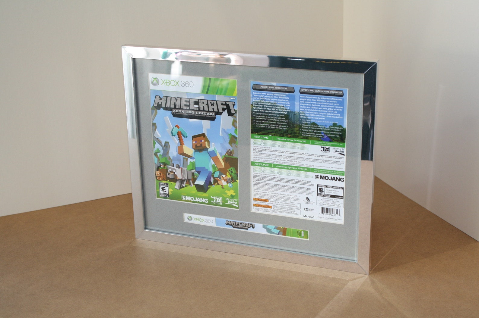 Minecraft Xbox 360 Framed Front and Back Covers and Spine. - Etsy