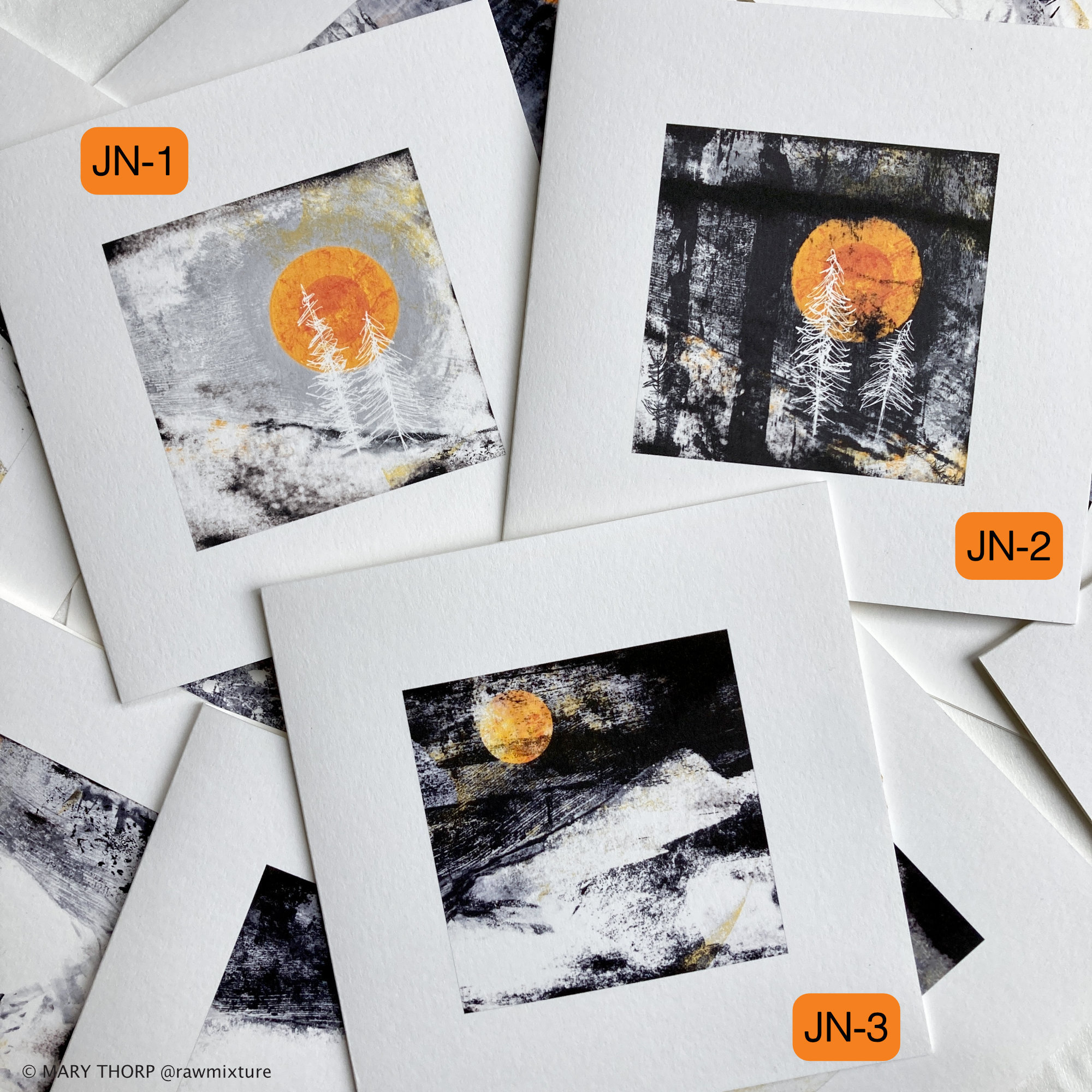 Winter Landscape Blank Cards JOURNEY NORTH Snowy Hills - Etsy