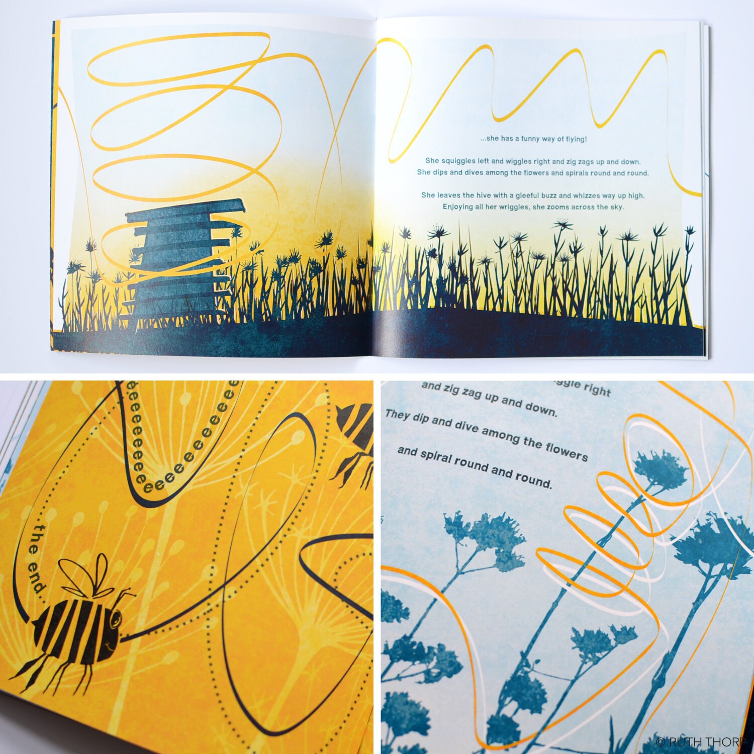 Squiggle Bee Rhyming Picture Book by Ruth Thorp Bees - Etsy