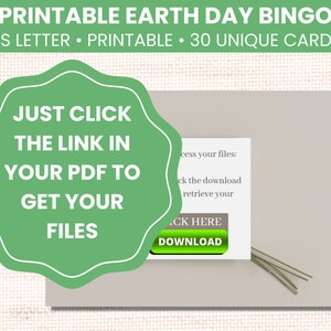 Printable Earth Day Bingo Game 30 Cards Fun and Engaging - Etsy