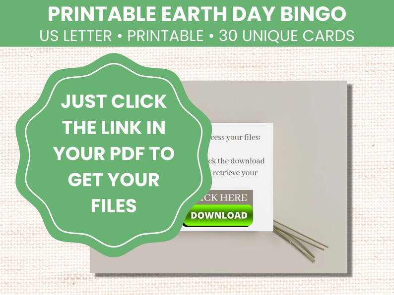Printable Earth Day Bingo Game 30 Cards Fun and Engaging - Etsy