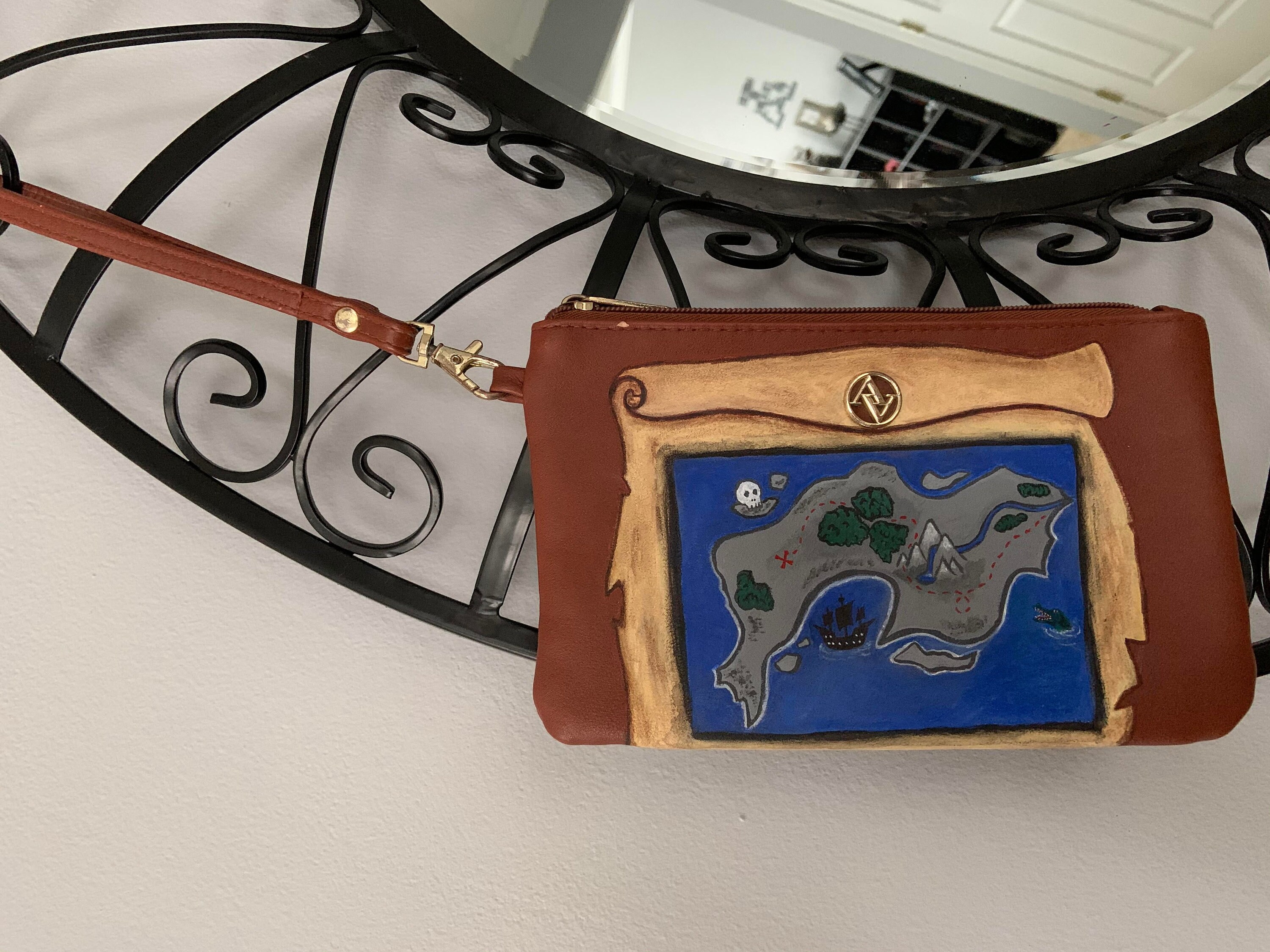 Hand Painted Treasure Map - Etsy