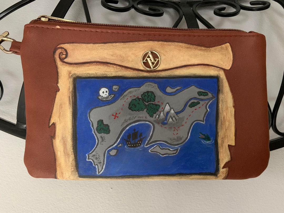 Hand Painted Treasure Map - Etsy