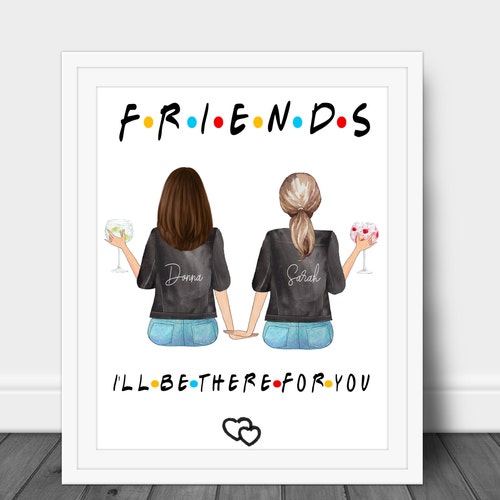 Best Friend Printbest Friends Gift Friendship Print Bestie - Etsy