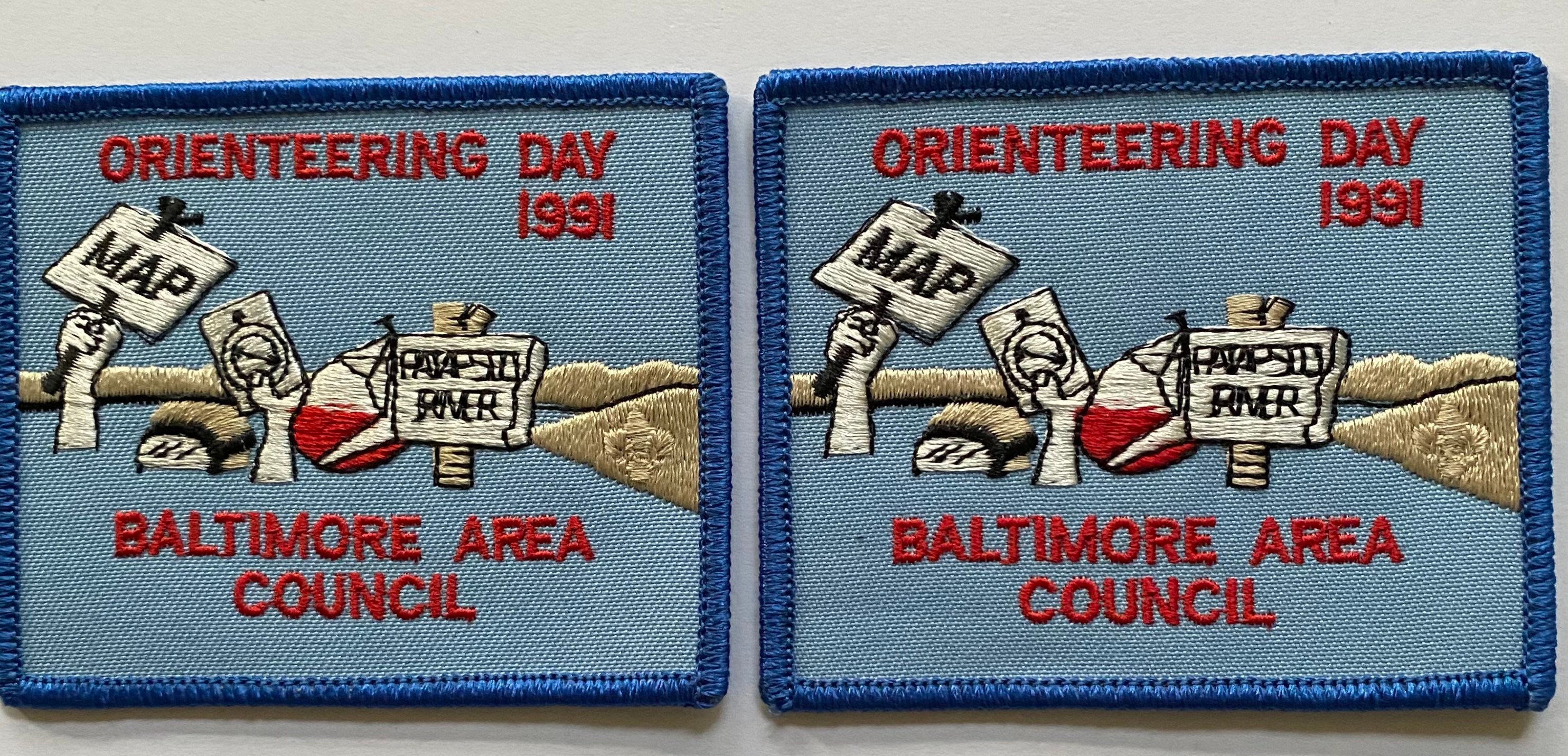 Lot of 2 BSA Orienteering Day 1991 Baltimore Area Council - Etsy UK