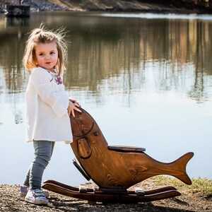 Solid Wood Rocking Fish - Etsy