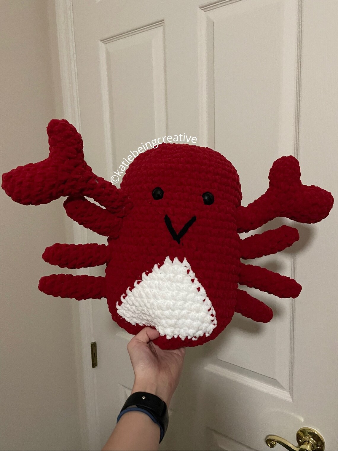 Crab Plushie Crochet Pattern (inspired by Carlos the Crab Squishmallow ...