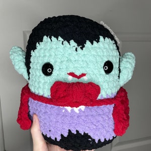 Vampire Plushie Crochet Pattern for Halloween (inspired by Vince the ...