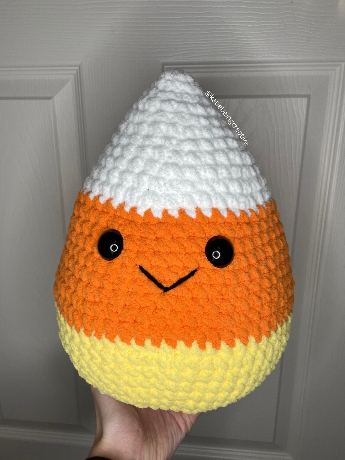 Candy Corn Plushie Crochet Pattern (inspired by Casey the Candy Corn ...