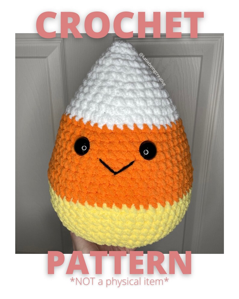 Candy Corn Plushie Crochet Pattern inspired by Casey the - Etsy