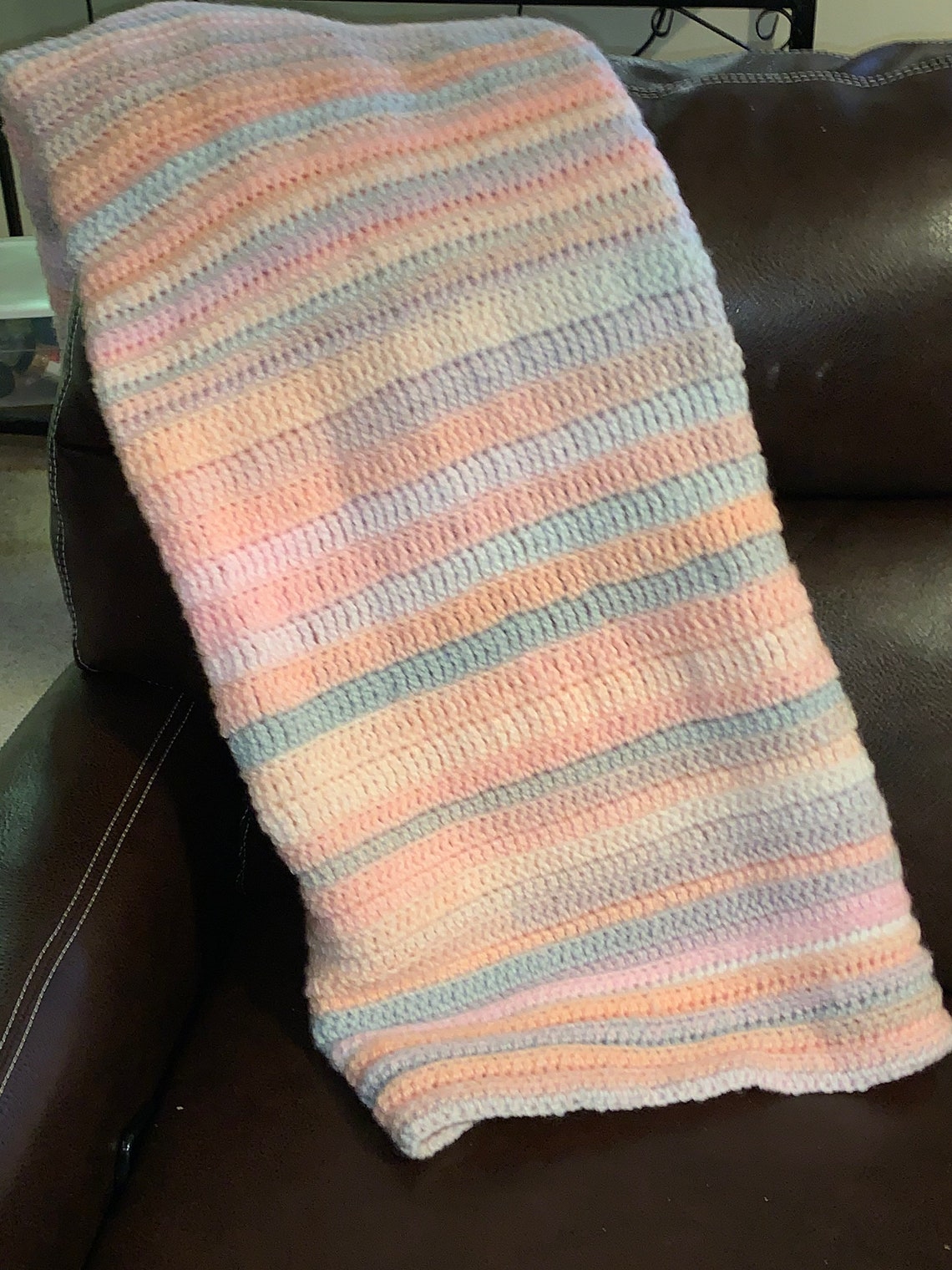 Crochet Pattern: Rib Stitch Throw Blanket crochet Throw - Etsy