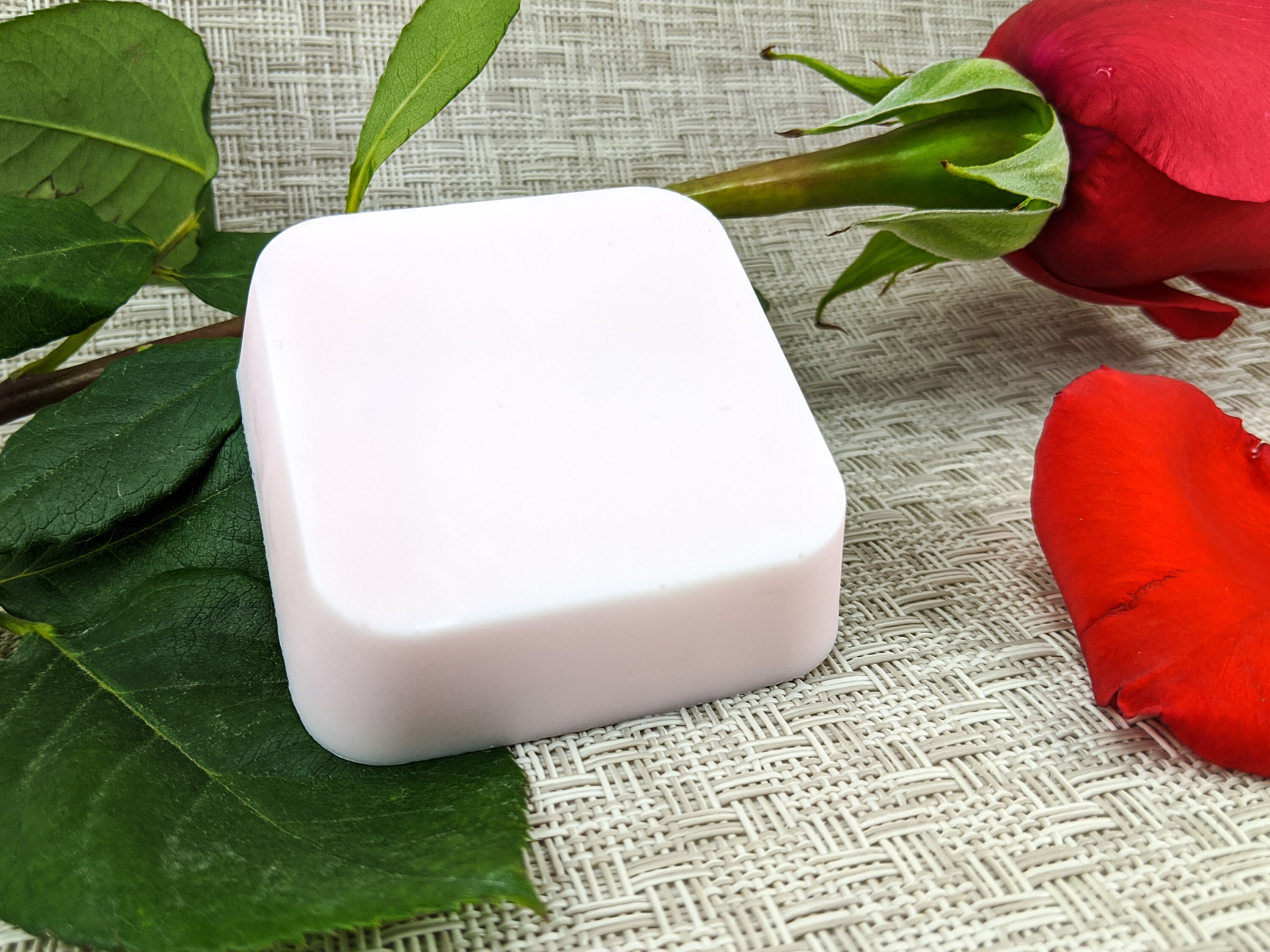 Handmade Rose Soap, Rose Scent, Double Butter, Square Bar Soap, Shea ...