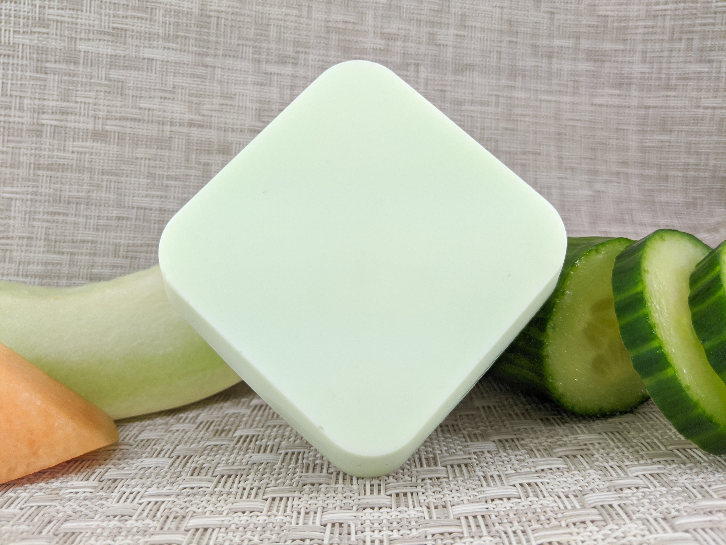 Cucumber Melon Soap, Handmade Bar Soap, Round Soap, Double Butter Soap ...