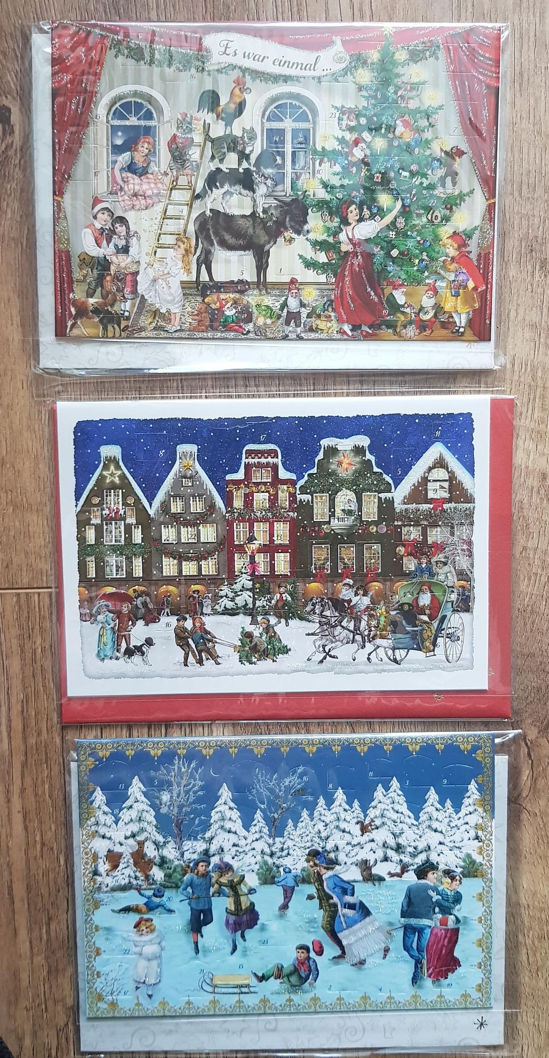 Vintage Style German Christmas Advent Card Christmas Advent Calendar ...