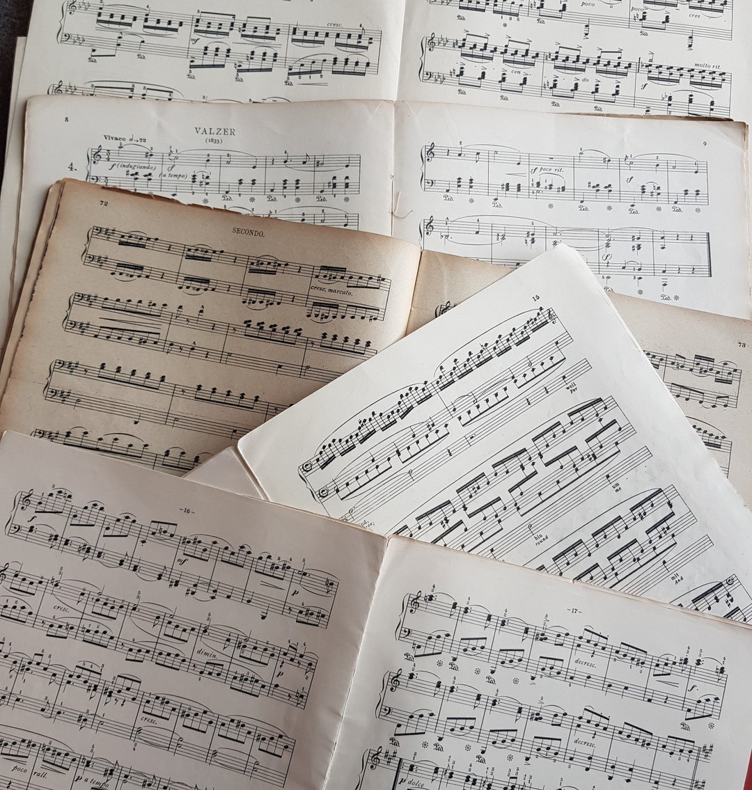 Old Antique Sheet Music C1900 / 1920s X 18 Pages Aged Music - Etsy