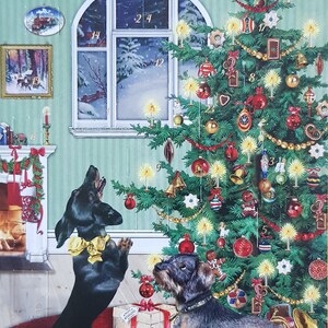 Luxury German Advent Card Vintage Style Christmas Advent Calendar Card ...