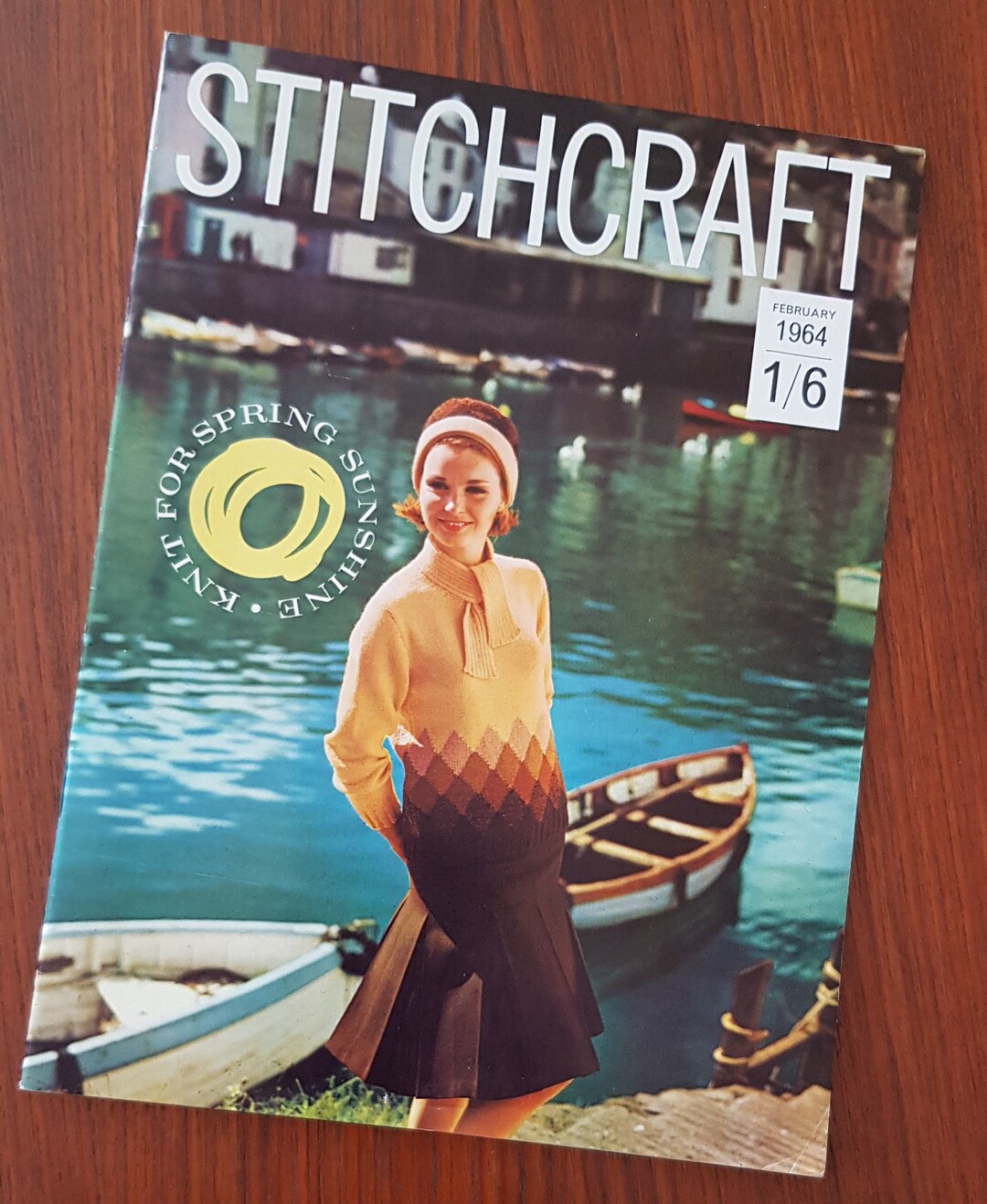 Vintage Knitting Pattern Ladies Tie Neck Jumper & Hat DIGITAL PDF ...