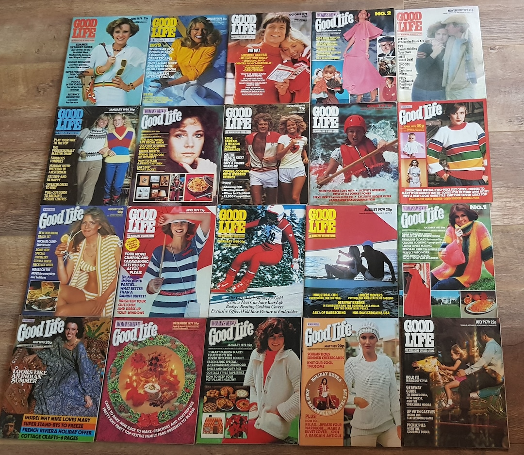 Vintage 1970s Magazine Womans Weekly Good Life Knitting Patterns ...