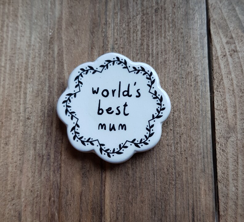 MOTHERS DAY Ceramic Token Sentiment Mother Love Pocket Token Love You ...