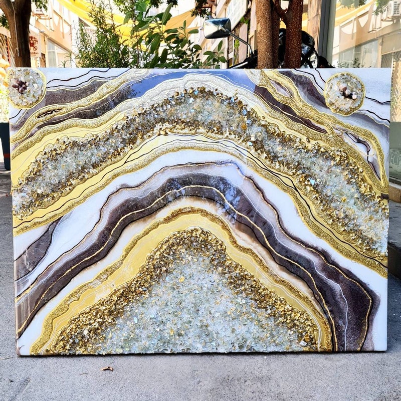 Resin Geode Wall Art - Etsy