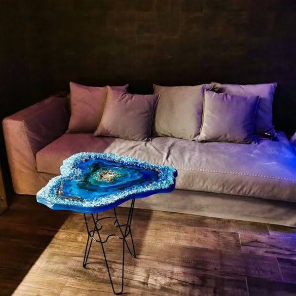 Geode Table - Etsy
