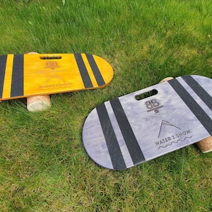 Wooden Balance Board From Baltic Birch Plywood Handcrafted /cork Roller ...