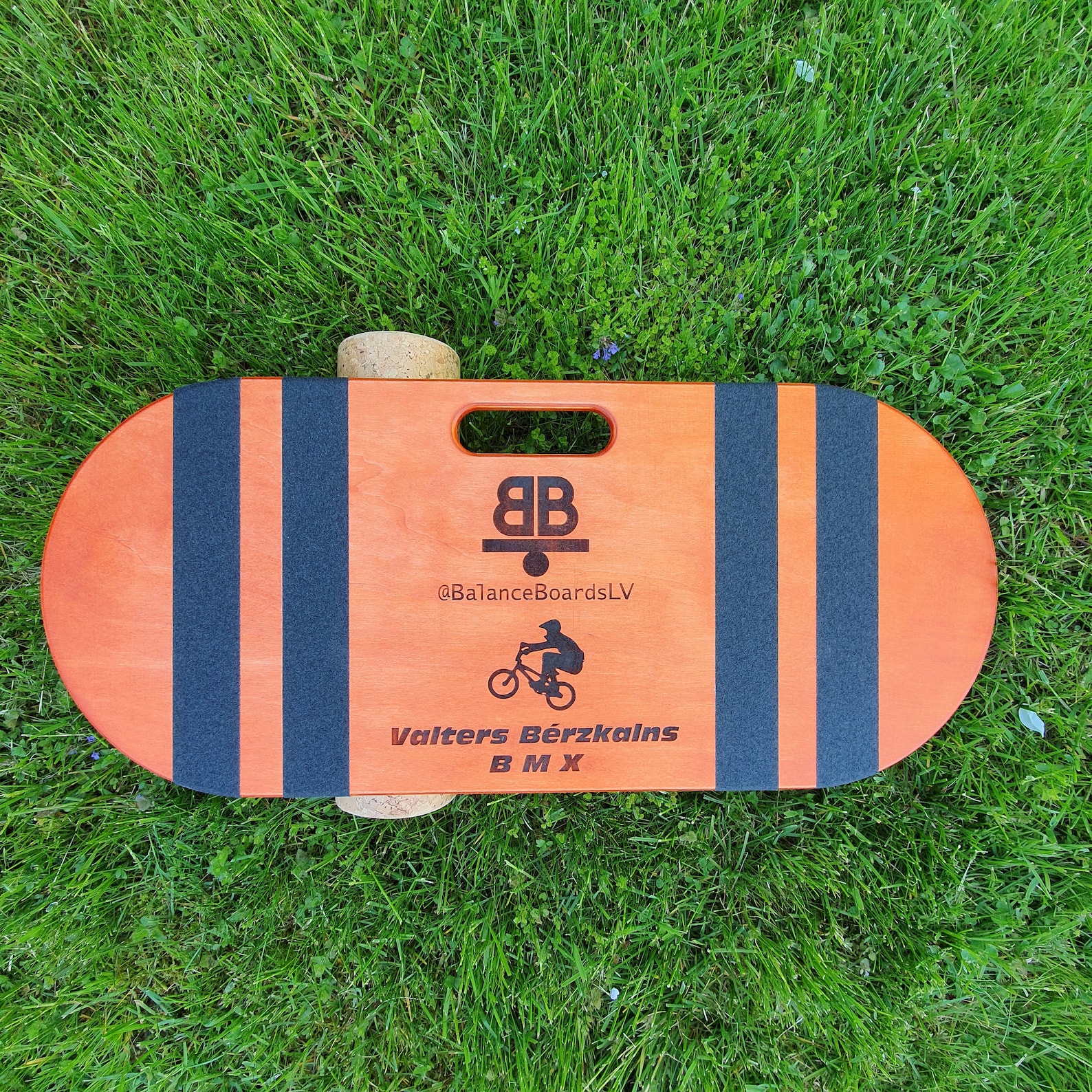 Wooden Balance Board From Baltic Birch Plywood Handcrafted /cork Roller ...