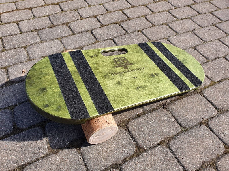 Wooden Balance Board From Baltic Birch Plywood Handcrafted /cork Roller ...