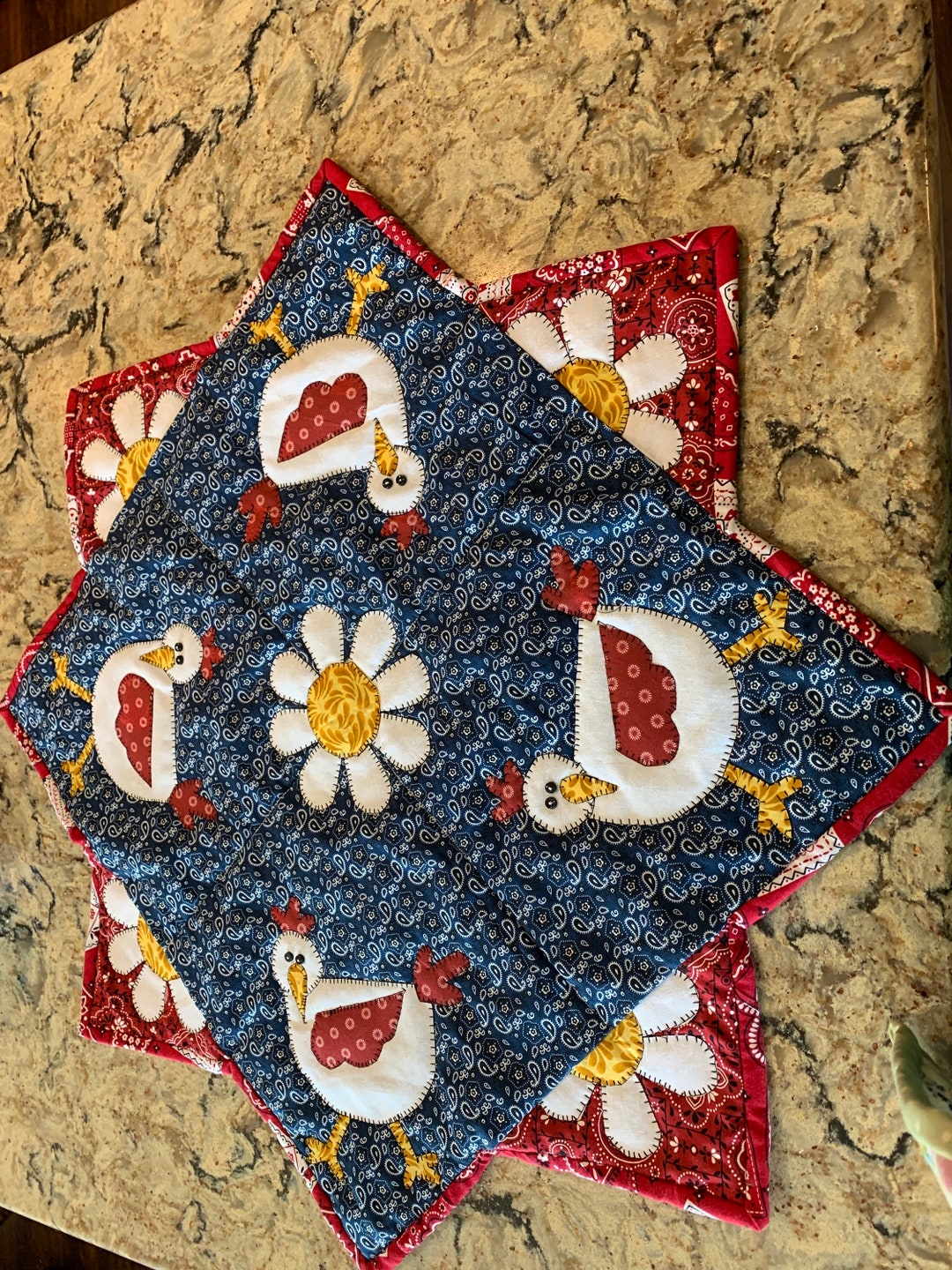 Quilted Fun Mother Hen Tabletop - Etsy