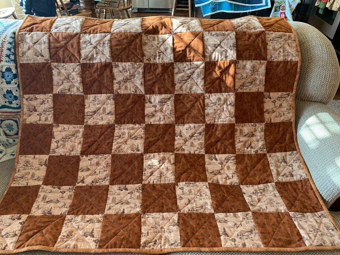 Cozy Flannel Lap Quilt - Etsy