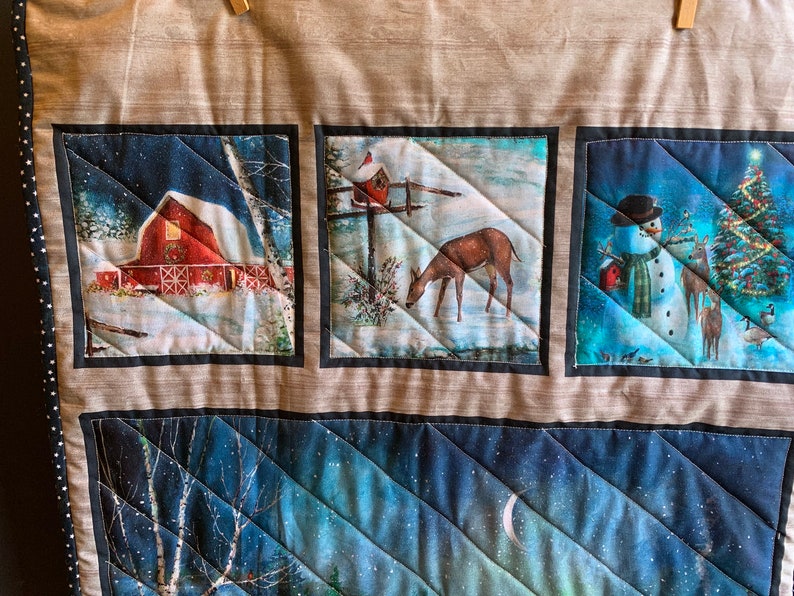 Journey Through Winter Wonderland Quilted Wallhanging - Etsy