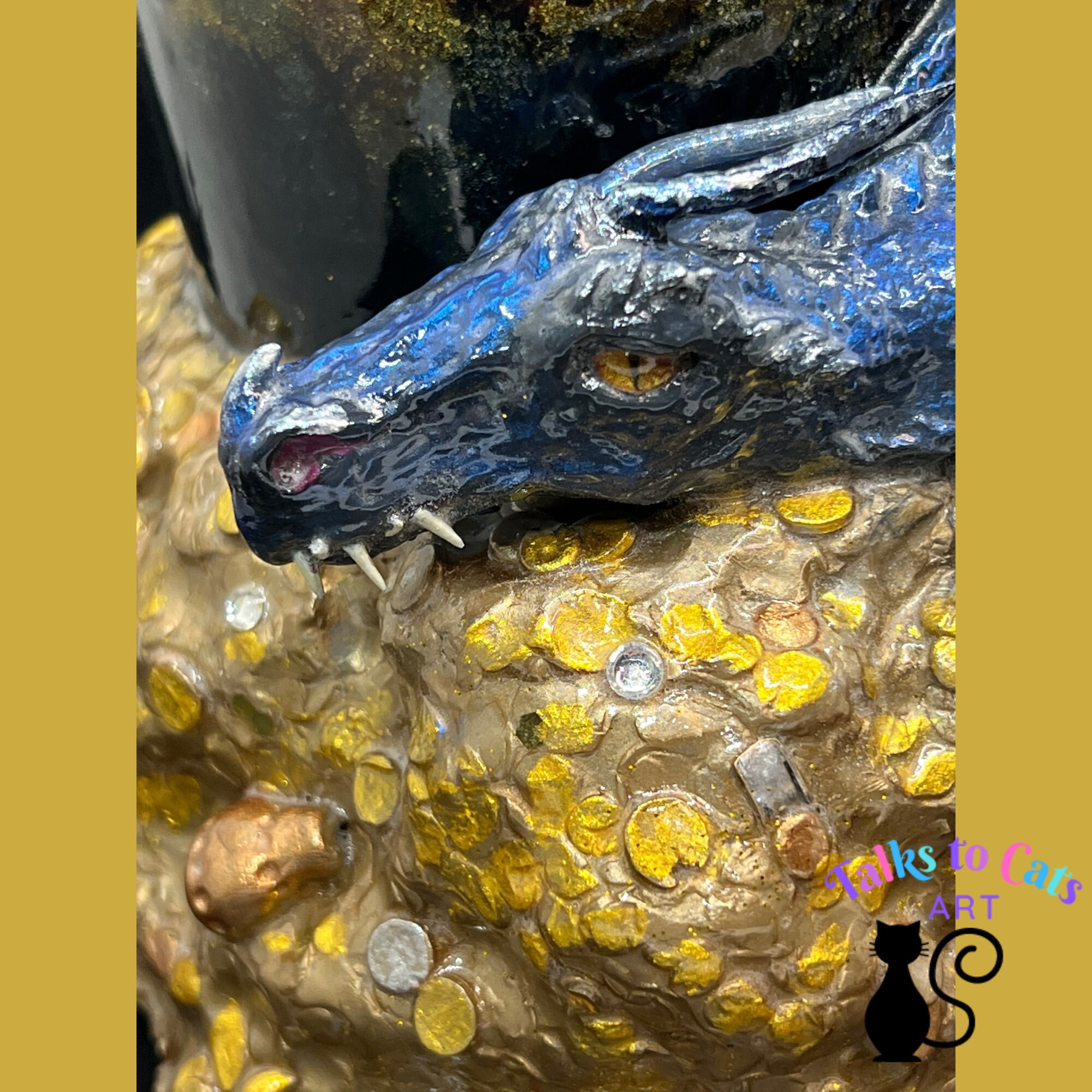 Hand Sculpted 3D Dragon Tumbler | D & D Mimic | Clay Sculpted | 30 ...